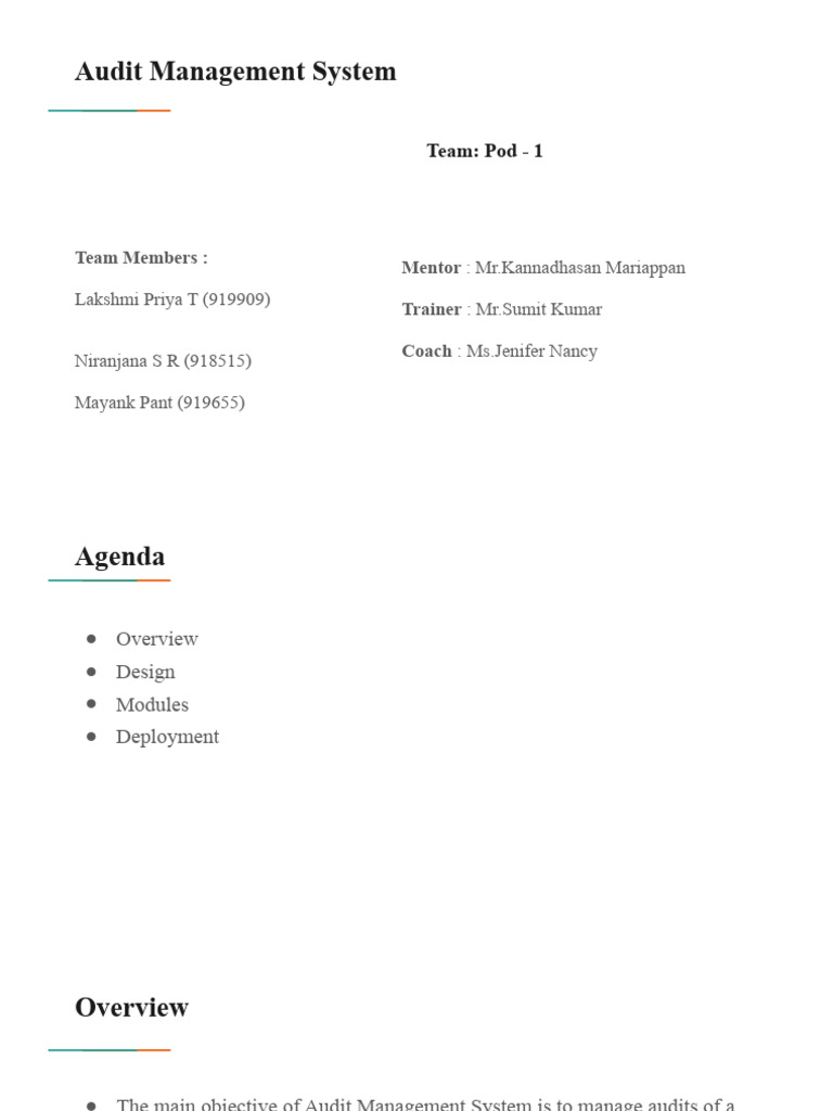 Audit Management System | PDF | Model–View–Controller | Computing