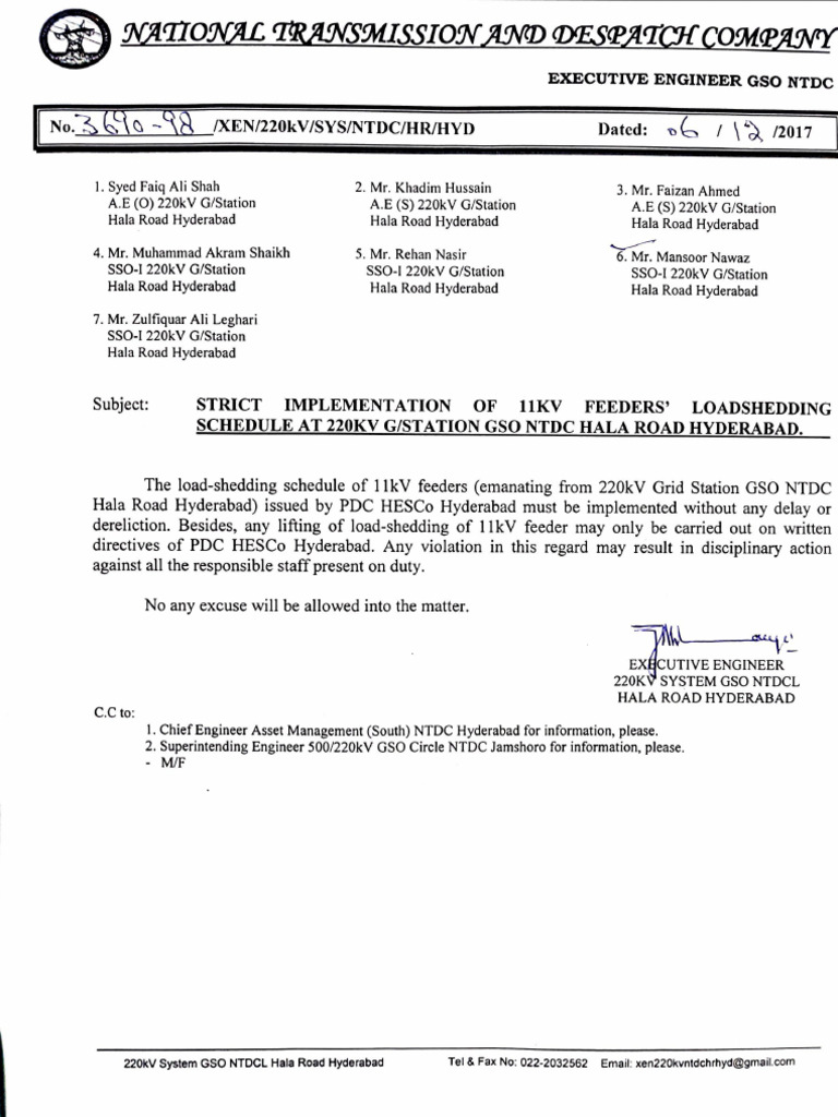 11kV Feeders (1) 07-Dec-2017 00-25-19 | PDF