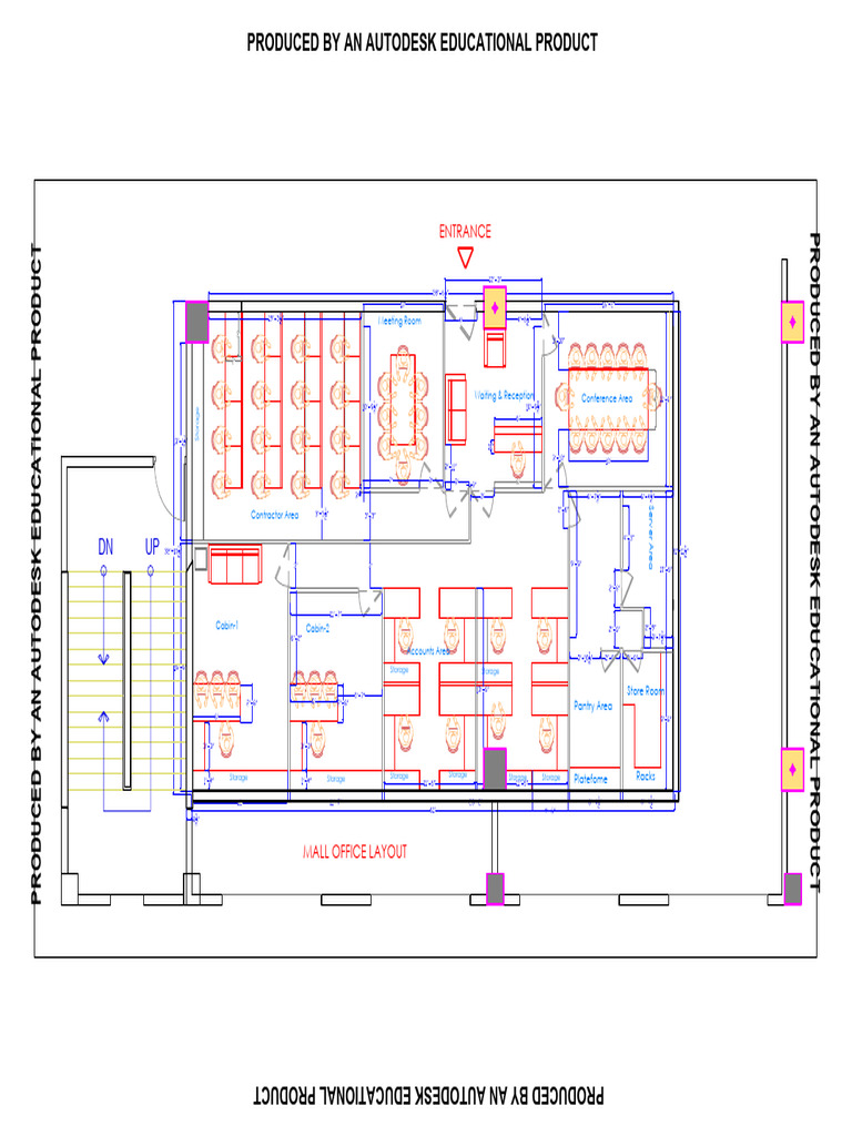 REVISED MALL OFFICE DWG FILE DWG 01-Model | PDF | Autodesk | Computer ...