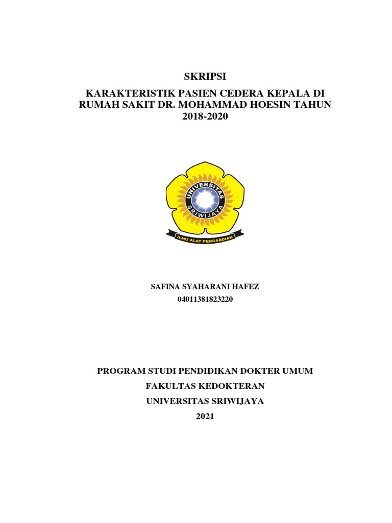 Skripsi Karakteristik Cidera Kepla 2021 | PDF