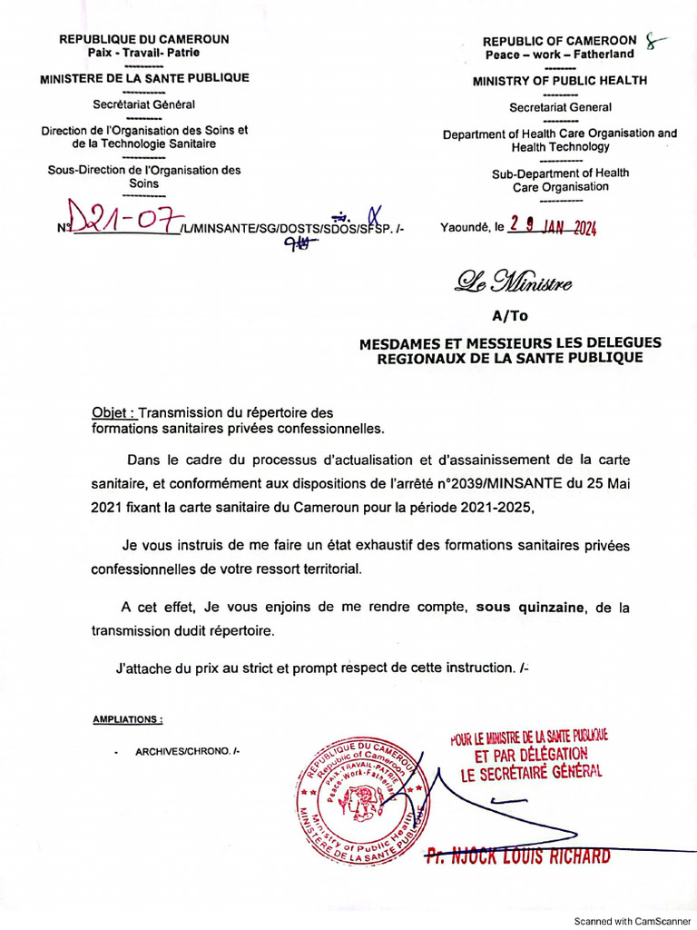 Carte Sanitaire | PDF