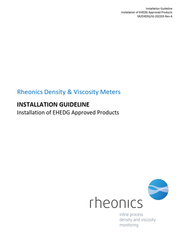 EHEDG Installation Guideline A | PDF | Pipe (Fluid Conveyance ...
