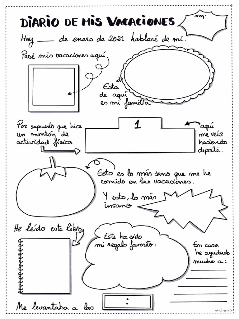 Diario de Mis Vacaciones | PDF