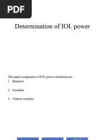 Barrett Universal II IOL Calculation | PDF