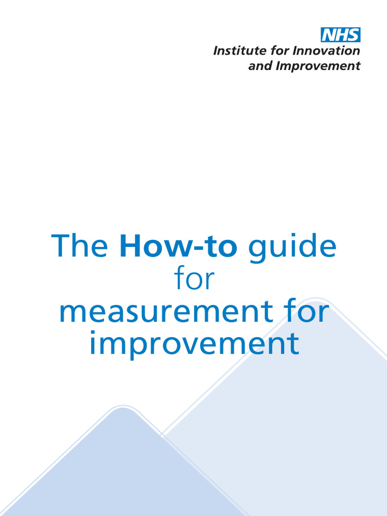 How to Guide for Measurement for Improvement | PDF | Sampling ...