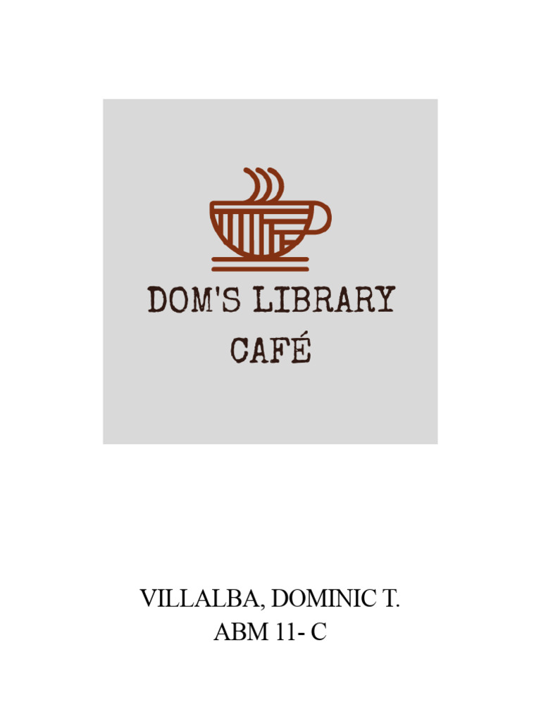 LIBRARY CAFÉ-Business Plan | Download Free PDF | Business | Coffeehouse