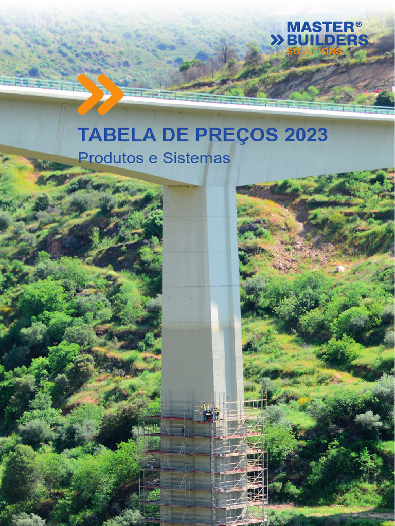 Tabela de Precos Master Builders | PDF | Processos industriais | Cimento