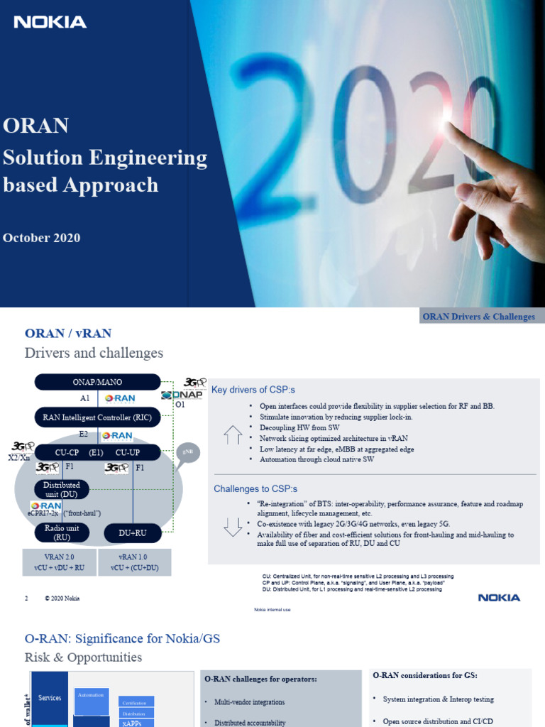 Nokia-ORAN Intro | PDF | Computer Networking | Telecommunications
