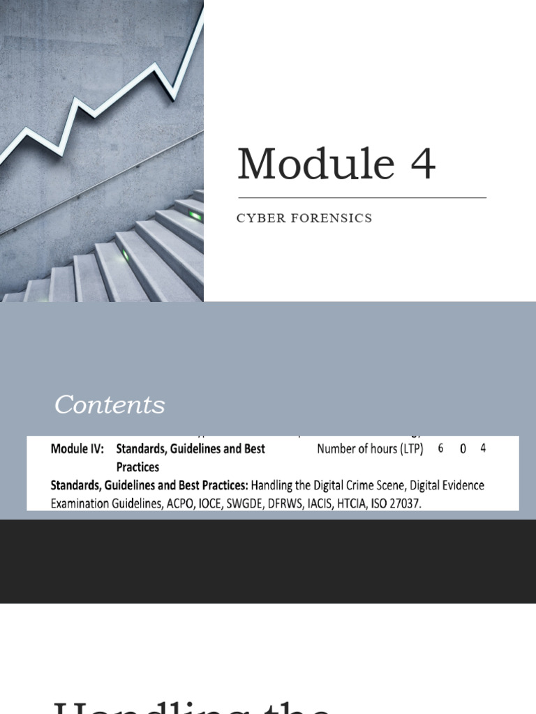 Module 4 CF | PDF | Digital Forensics | Crime Scene
