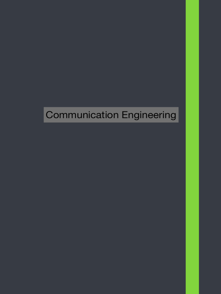Communication Engineering | PDF | Frequency Modulation | Detector (Radio)