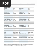 EPDM Gasket Technical Data Sheet | PDF