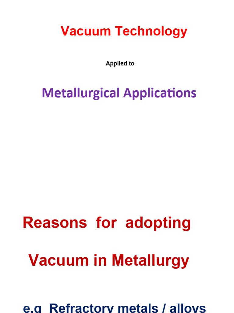 Lec-3 | PDF | Zirconium | Vacuum