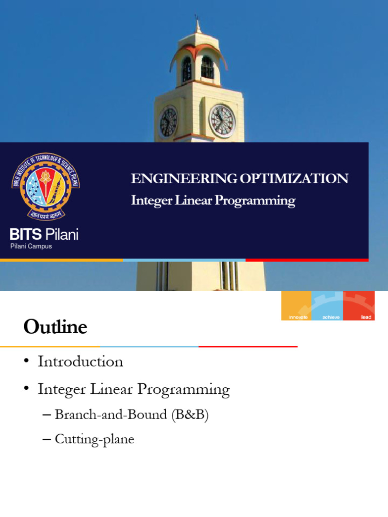 Optimization-L4-6 (Integer Programming) | Download Free PDF | Algorithms | Applied Mathematics