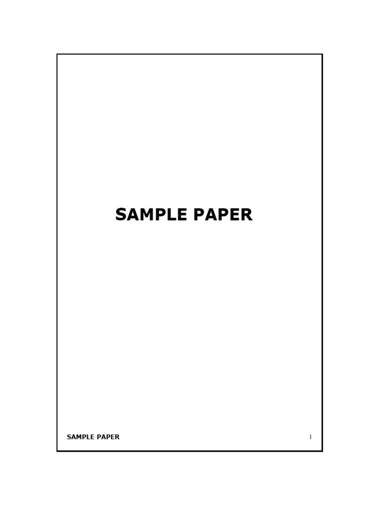 SamplePaper | PDF | Hadith | Abrahamic Religions