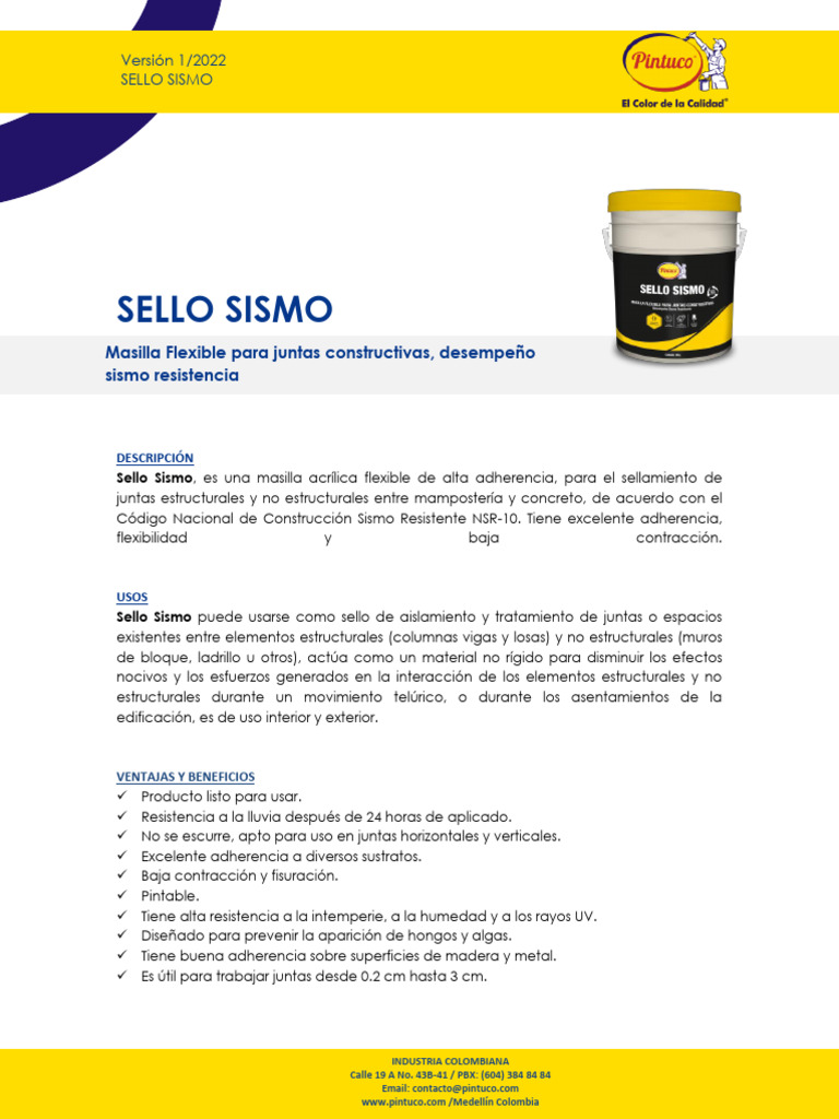 Sello Sismo 1 | PDF