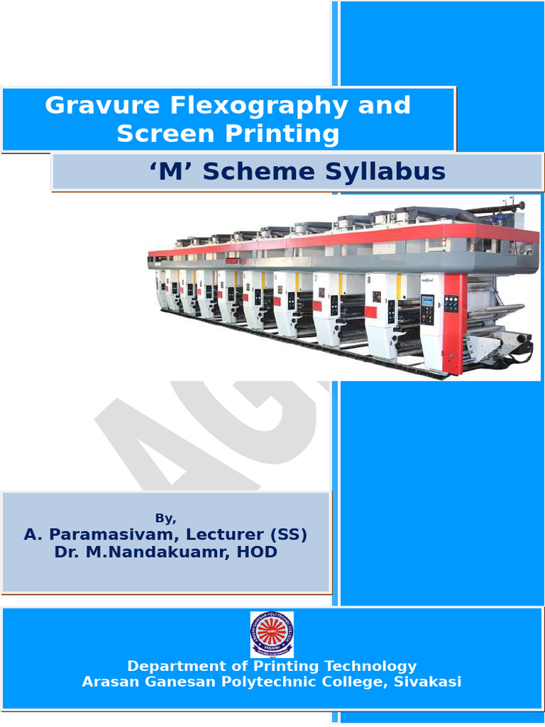 Gravure Flexography and Screen Printing | Download Free PDF | Printing ...