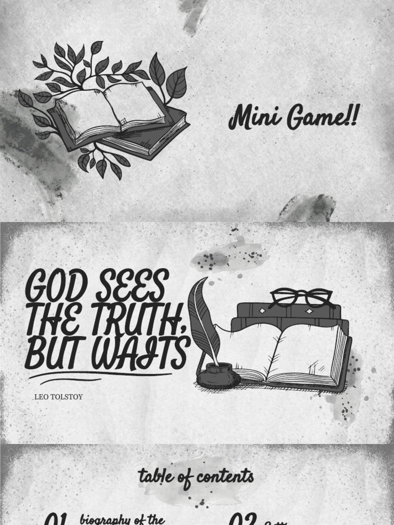 God Sees The Truth, But Waits | PDF | Leo Tolstoy