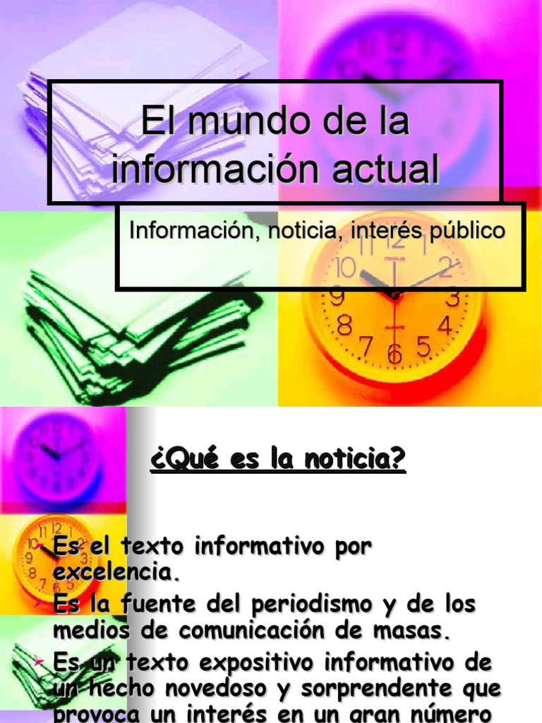 Introduccion A Información y Noticia | PDF