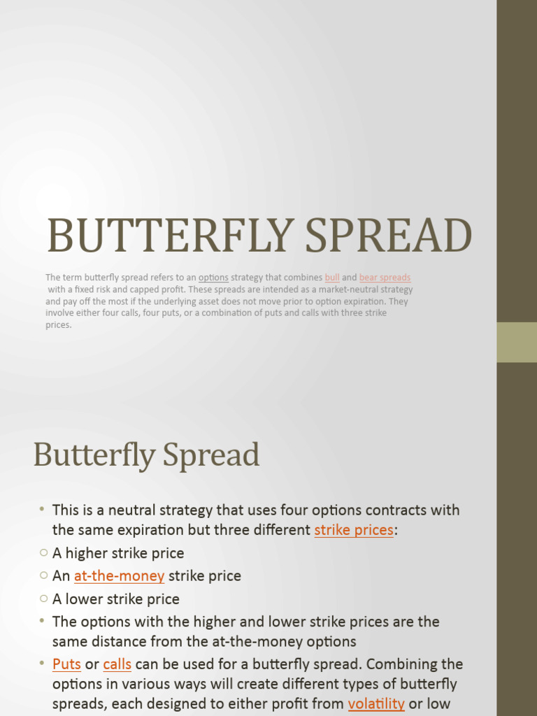 butterfly spread | PDF