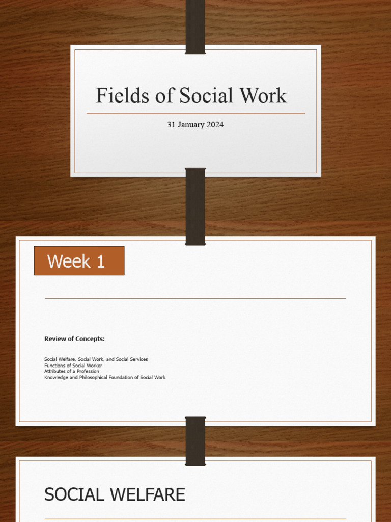 SWP 102 - 1st and 2nd Week | PDF | Social Work | Welfare