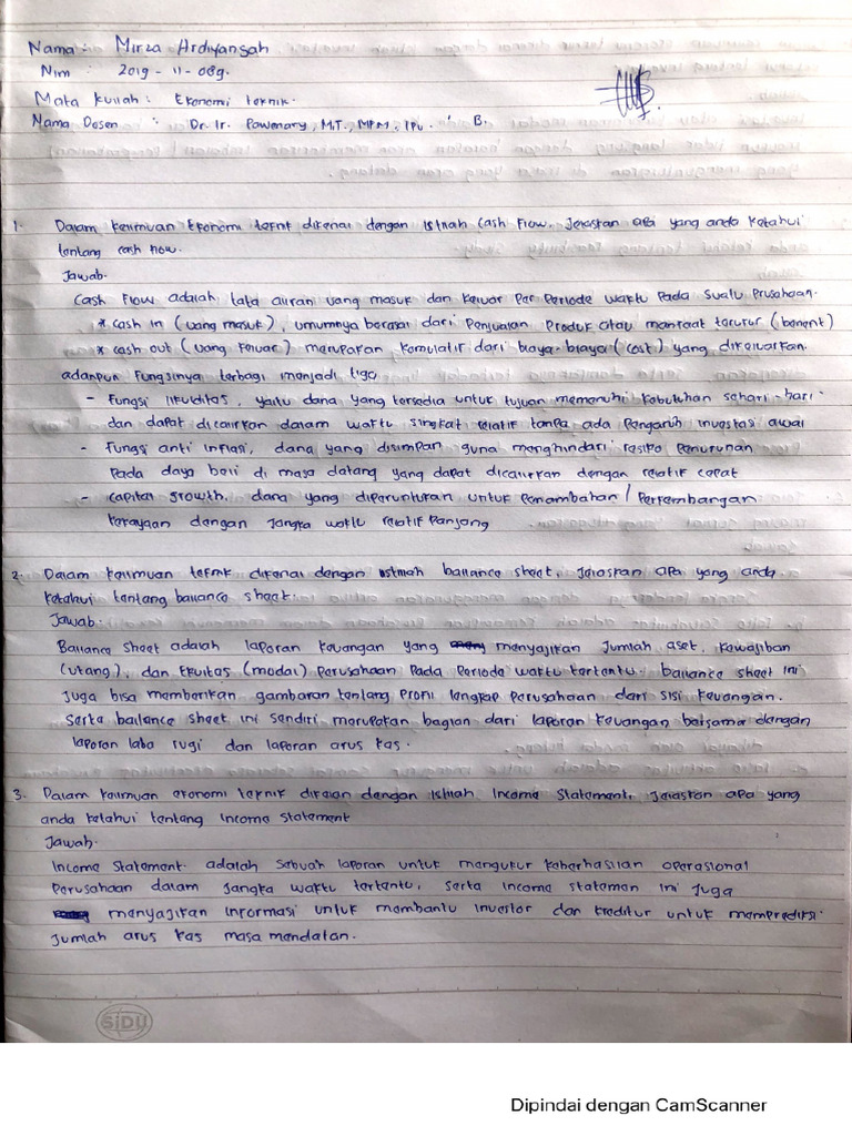 Uts - Mirza Ardiyansah - 201911089 - Ekotek B | PDF