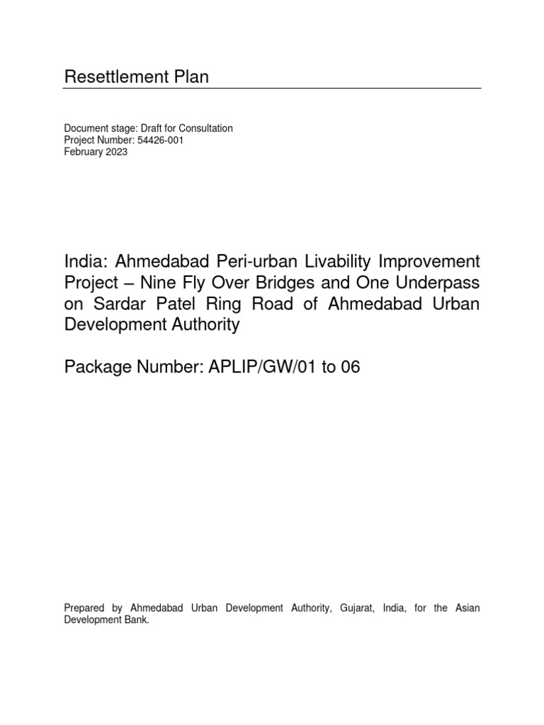 Resettlement Plan - Auda Ring Road | Download Free PDF | Interchange ...