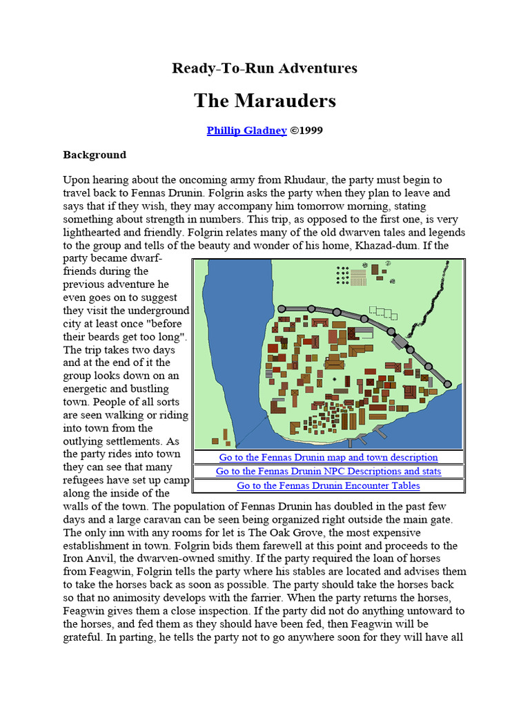 12 A Ready-To-Run Adventure The Marauders by Phillip Gladney (July ...