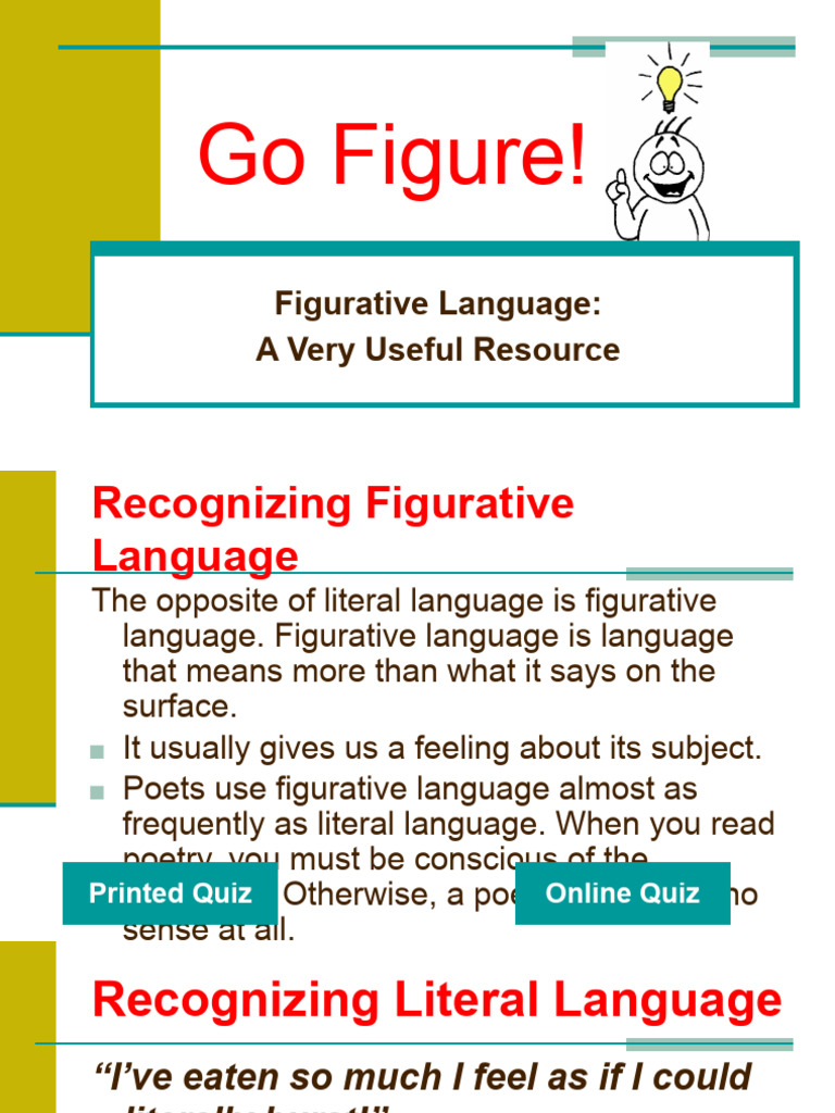 Figurative Language | PDF | Syllable | Irony