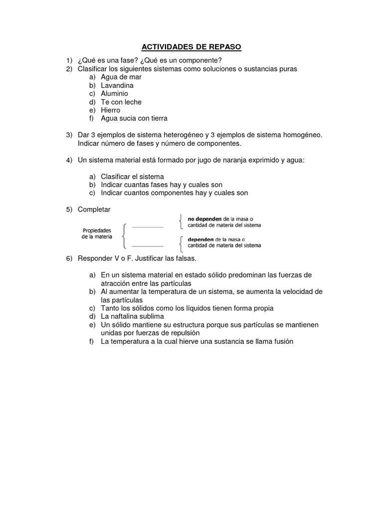 ACTIVIDADES DE REPASO .docx | PDF