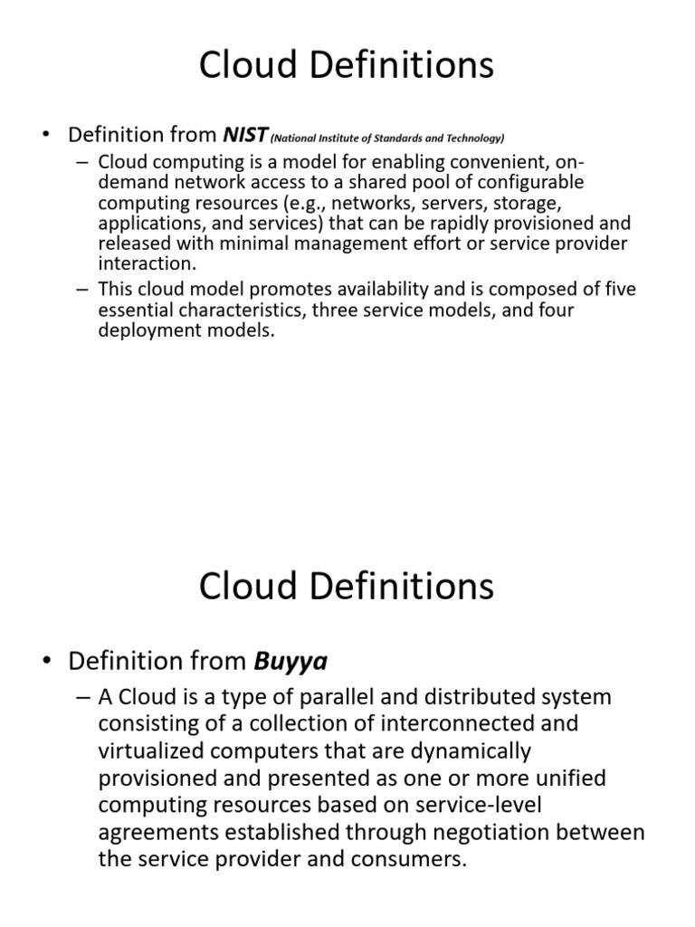 Cloud Computing Unit 1 Pdf Cloud Computing Computing