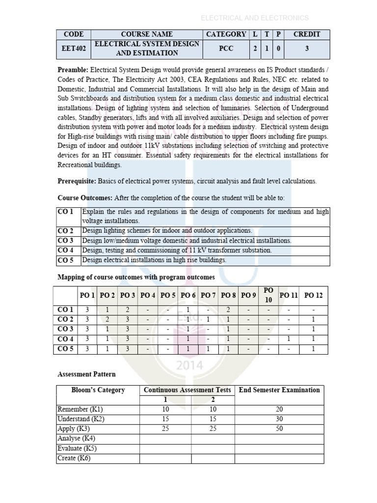 EET402 Electrical System Design Guide | PDF | Lighting | Electric Power ...