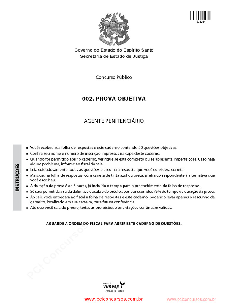 Prova 01 | Download grátis PDF | Mandamus