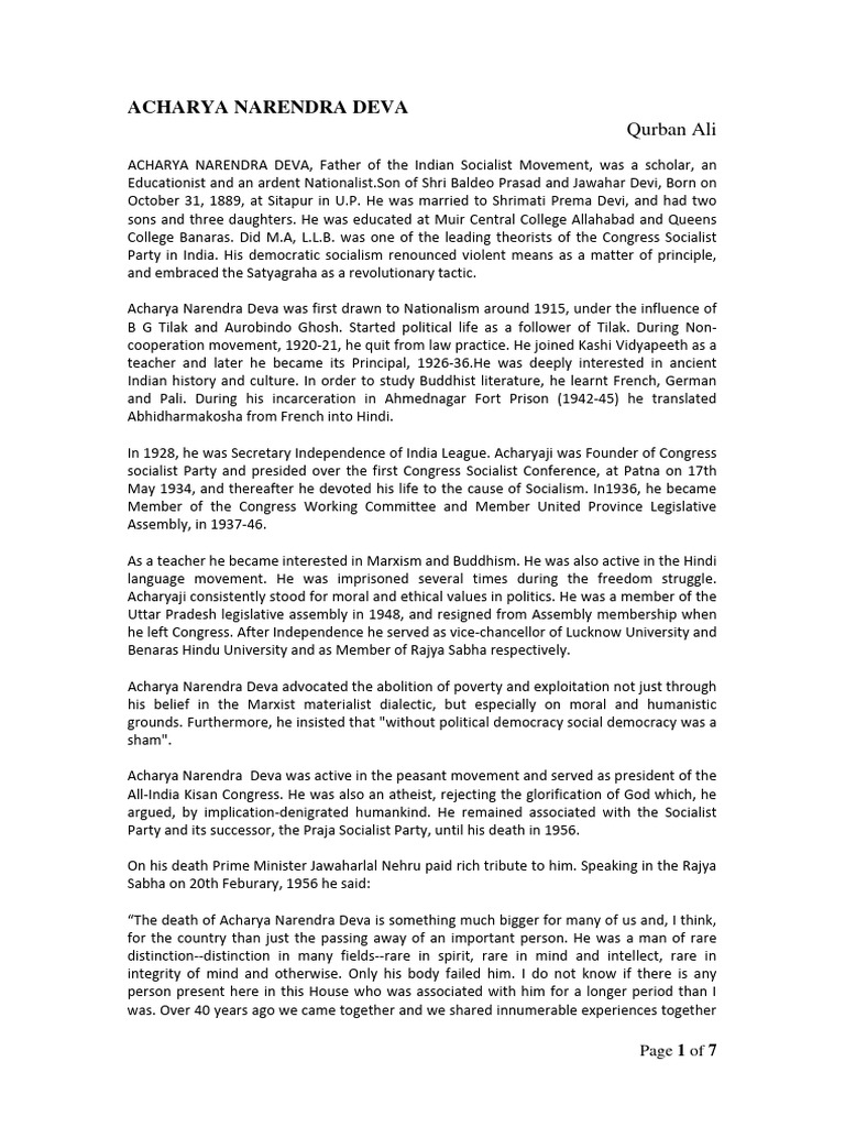 ACHARYA_NARENDRA_DEVA (1) | PDF