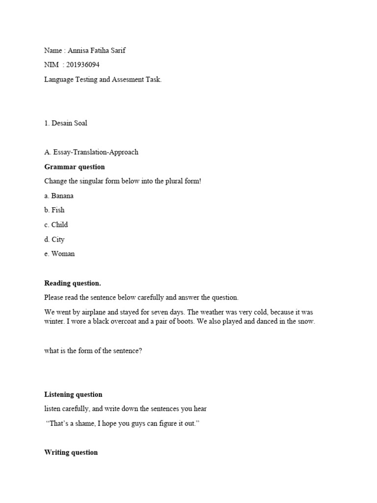 Micro Teaching Task | PDF | Water | Linguistics