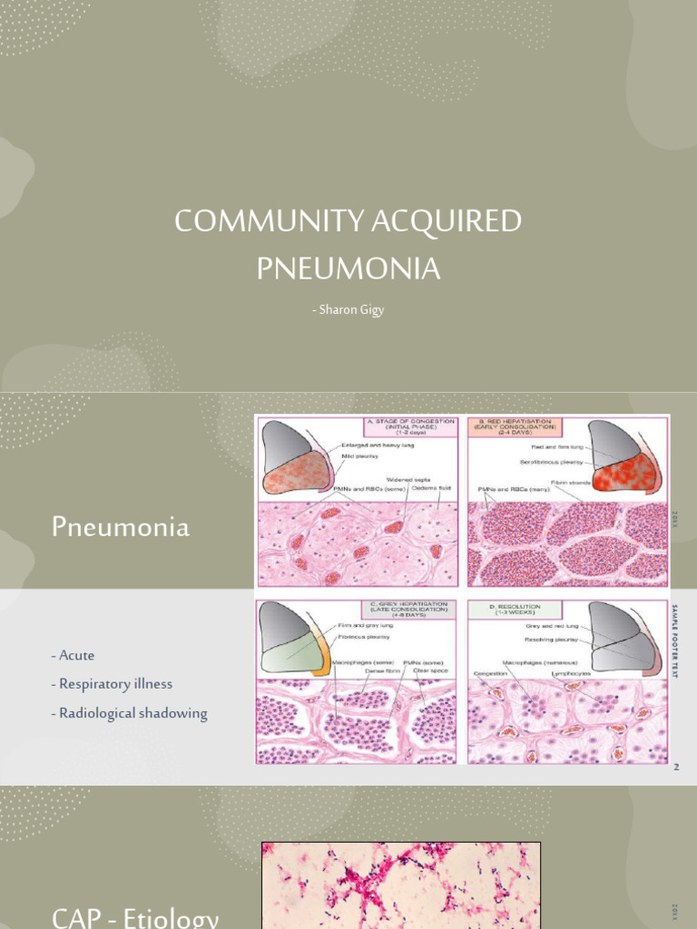 Community Acquired Pneumonia | PDF | Pneumonia | Causes Of Death