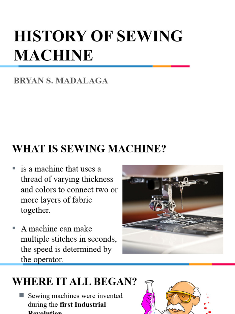 History of the Sewing Machine Invention | PDF | Sewing Machine | Sewing