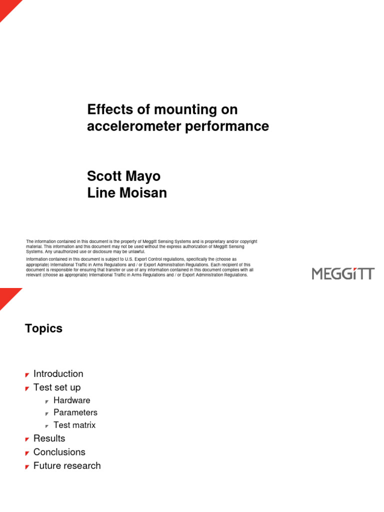 Understanding The Effects of Accelerometer Mounting On Performance | PDF | Accelerometer | Hertz