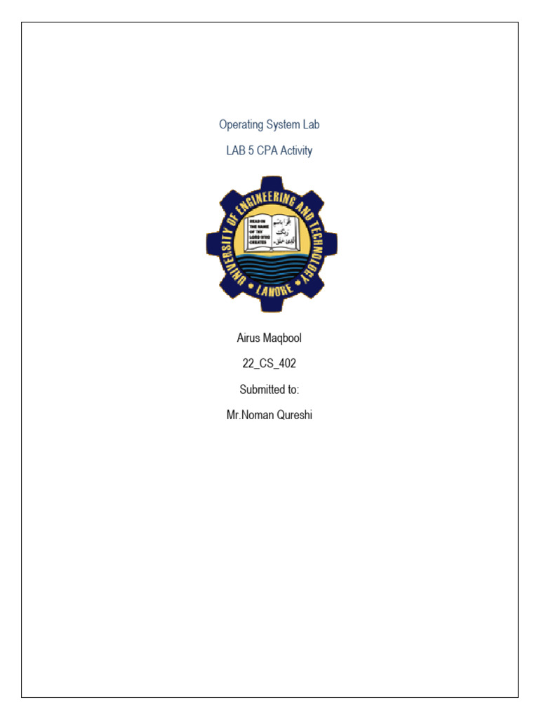 Operating System Lab Activities Overview | PDF