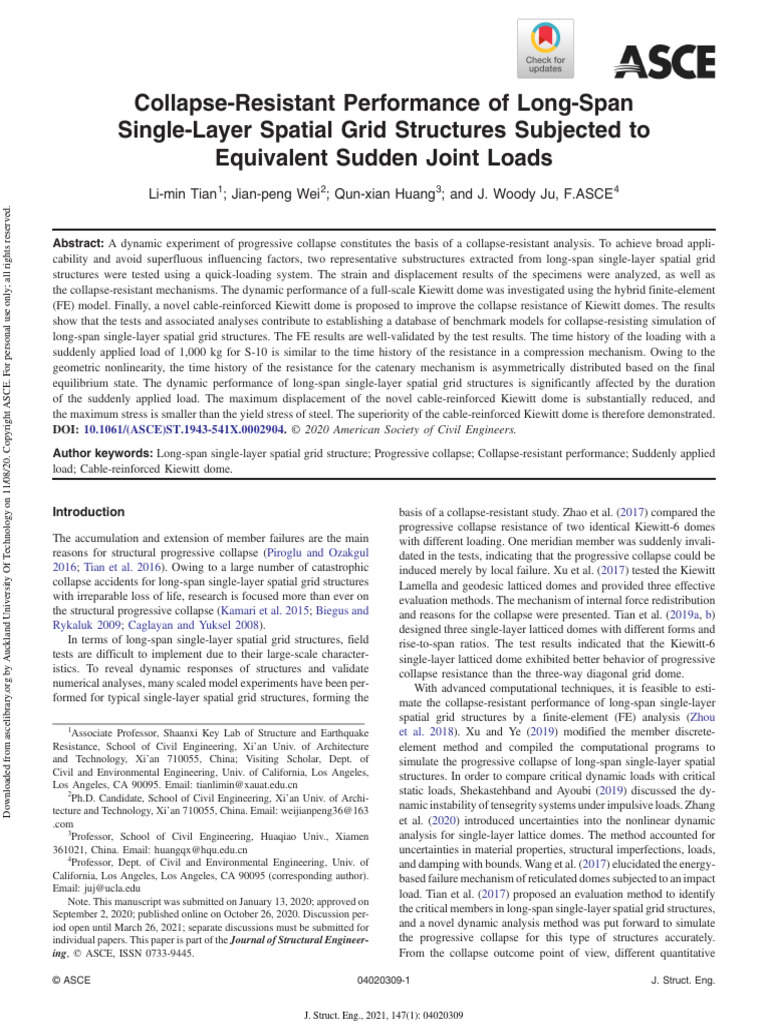 Long Span Spatial Grid Structures | Download Free PDF | Strength Of Materials | Deformation ...