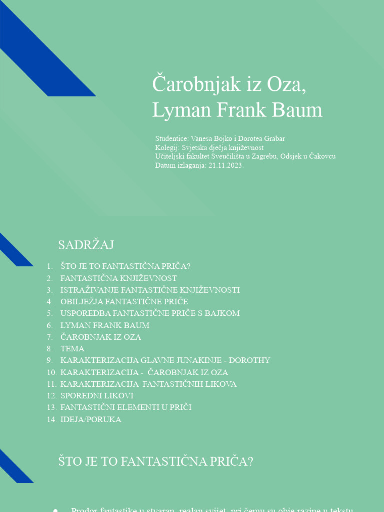Čarobnjak Iz Oza | PDF