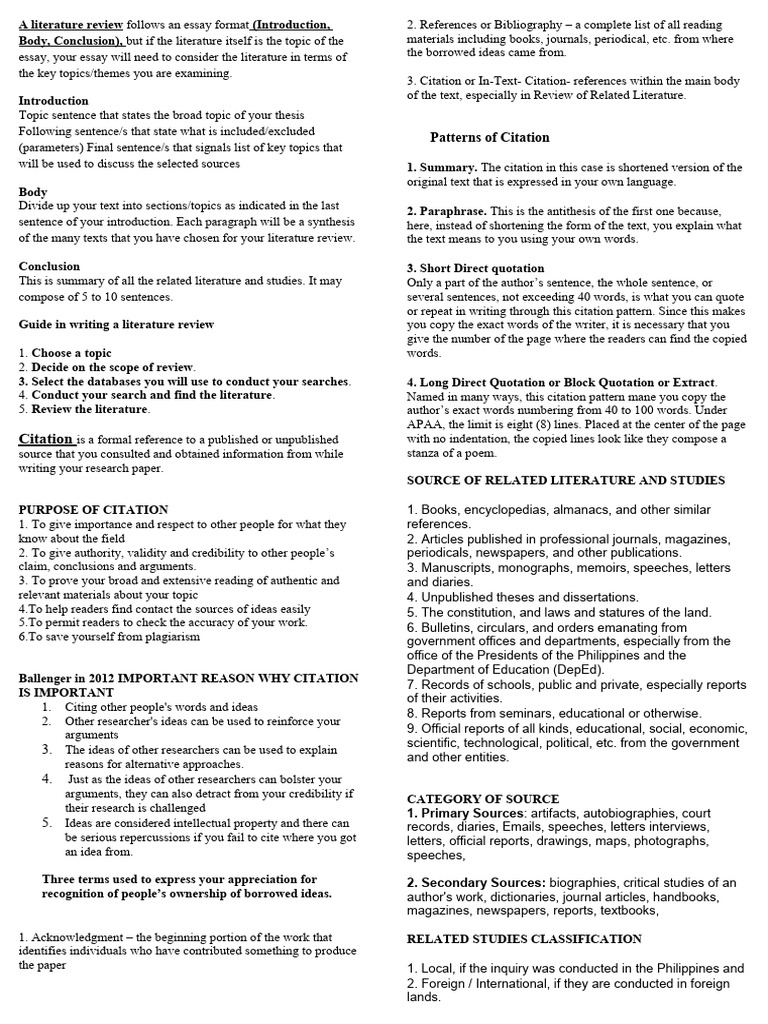 Practical Research Module 4 Summary | PDF | Citation | Essays