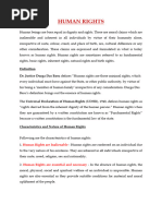 30 Basic Human Rights List | PDF | History
