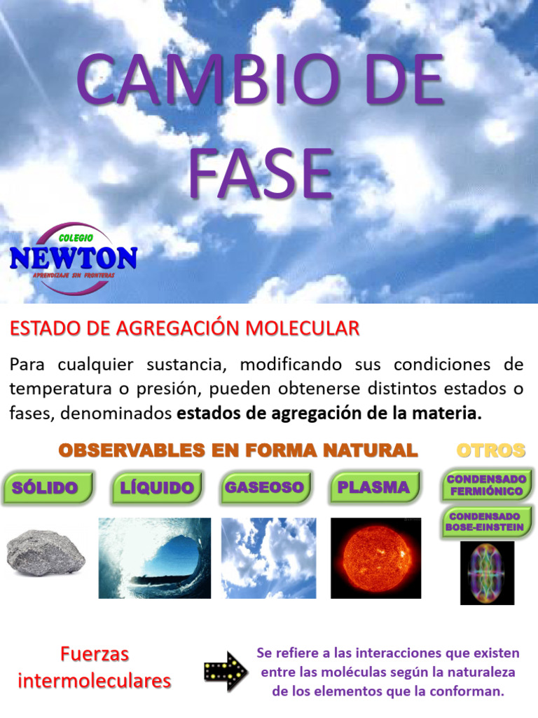 Cambio de Fase | PDF | Fase (materia) | Ciencias fisicas
