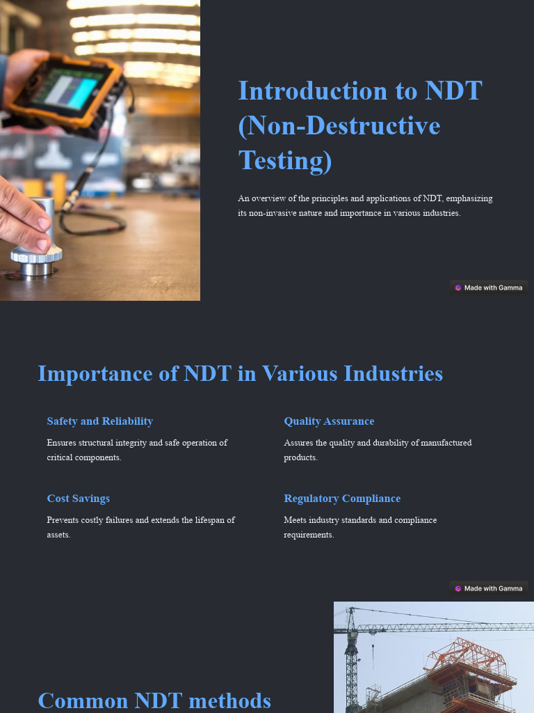 NDT Testing | Download Free PDF | Nondestructive Testing | Engineering