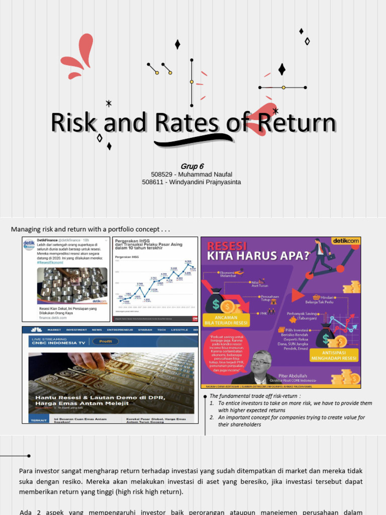 Chapter 8 - Risk and Return - AF Grup 6 | PDF | Financial Risk ...