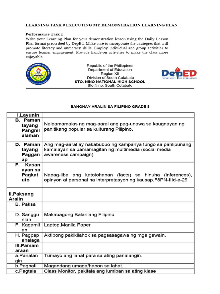 Learning Task 9 Marabi Lyneth | PDF