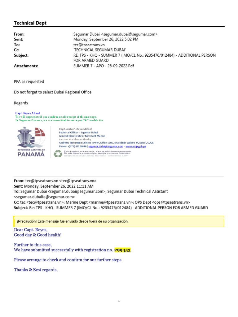 SM7-Flag-Armed Guard Requet & Letter | PDF | Business | Computers