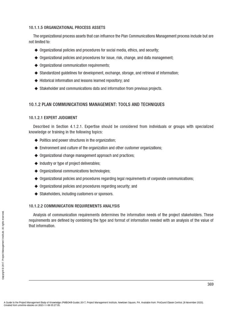 A Guide To The Project Management Body of Knowledg... - (Part 1 A Guide ...