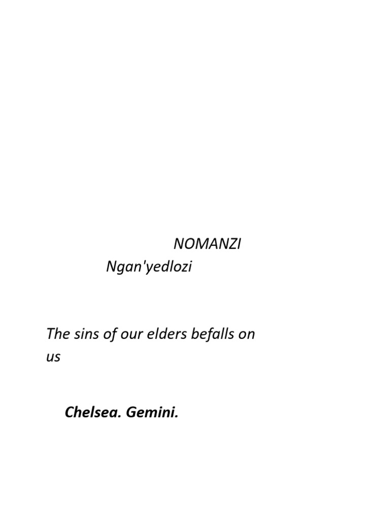 Nomanzi Ngan'yedlozi | PDF
