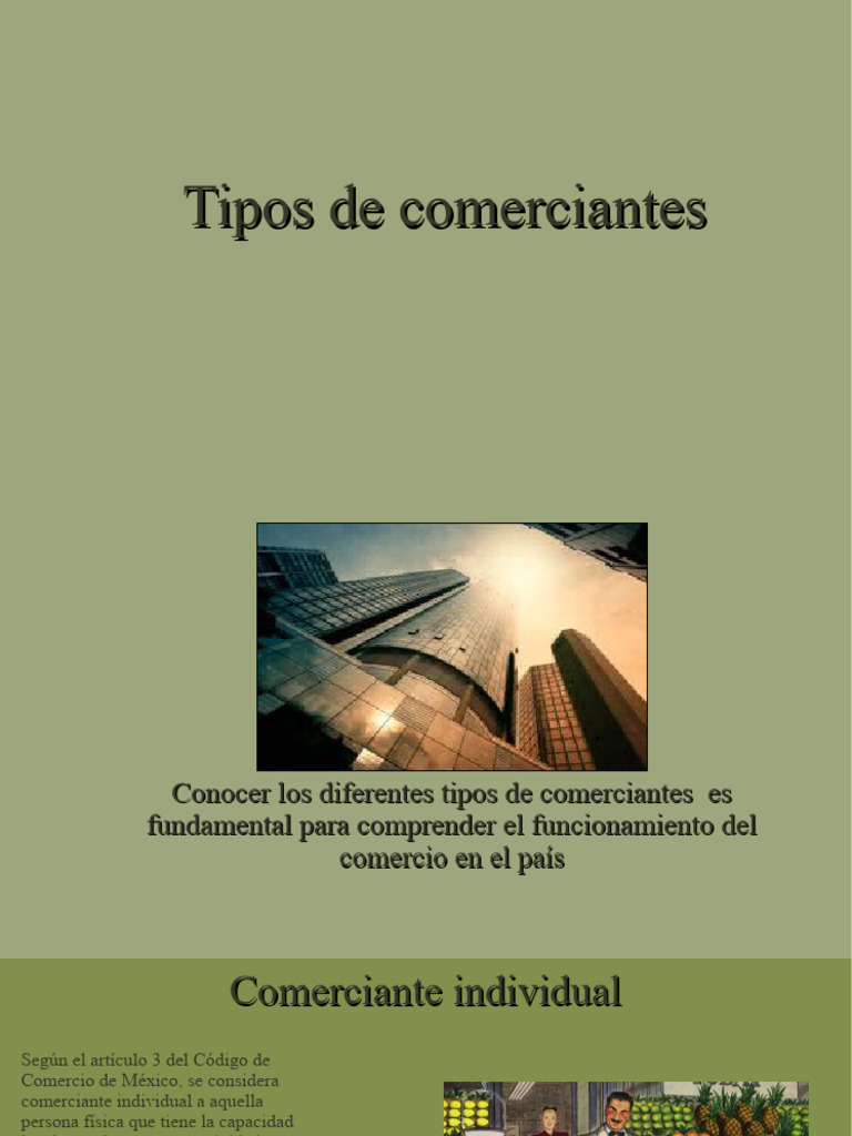 Tipos de comerciantes | PDF | Business | Comercio